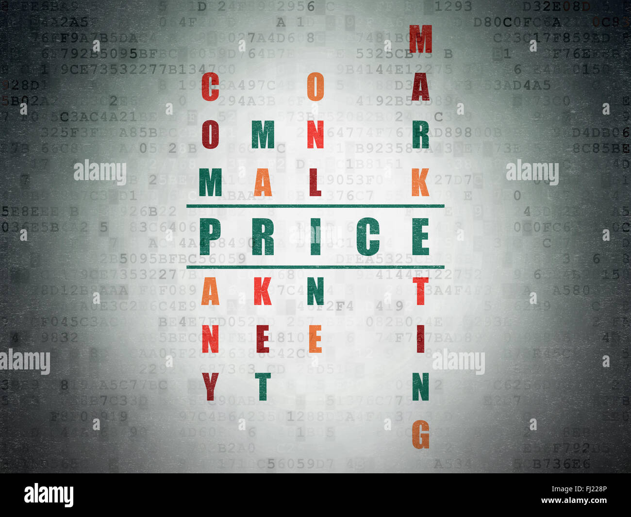 Advertising concept: Price in Crossword Puzzle Stock Photo - Alamy