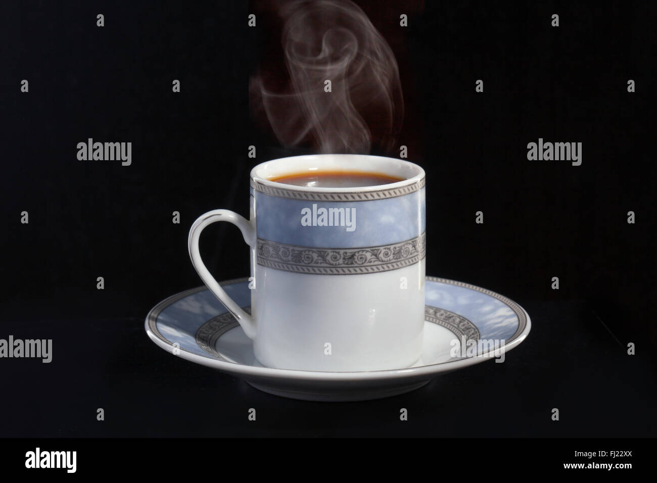 Hot cappuccino black coffee hi-res stock photography and images - Alamy