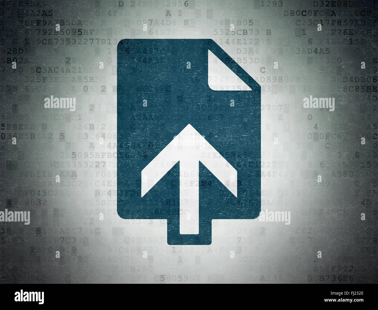 Web development concept: Upload on Digital Paper background Stock Photo ...