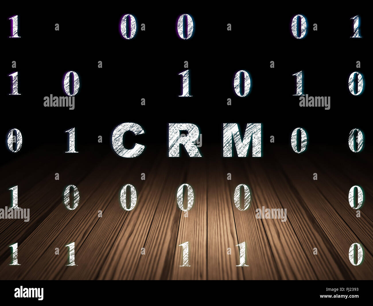 Business concept: CRM in grunge dark room Stock Photo - Alamy