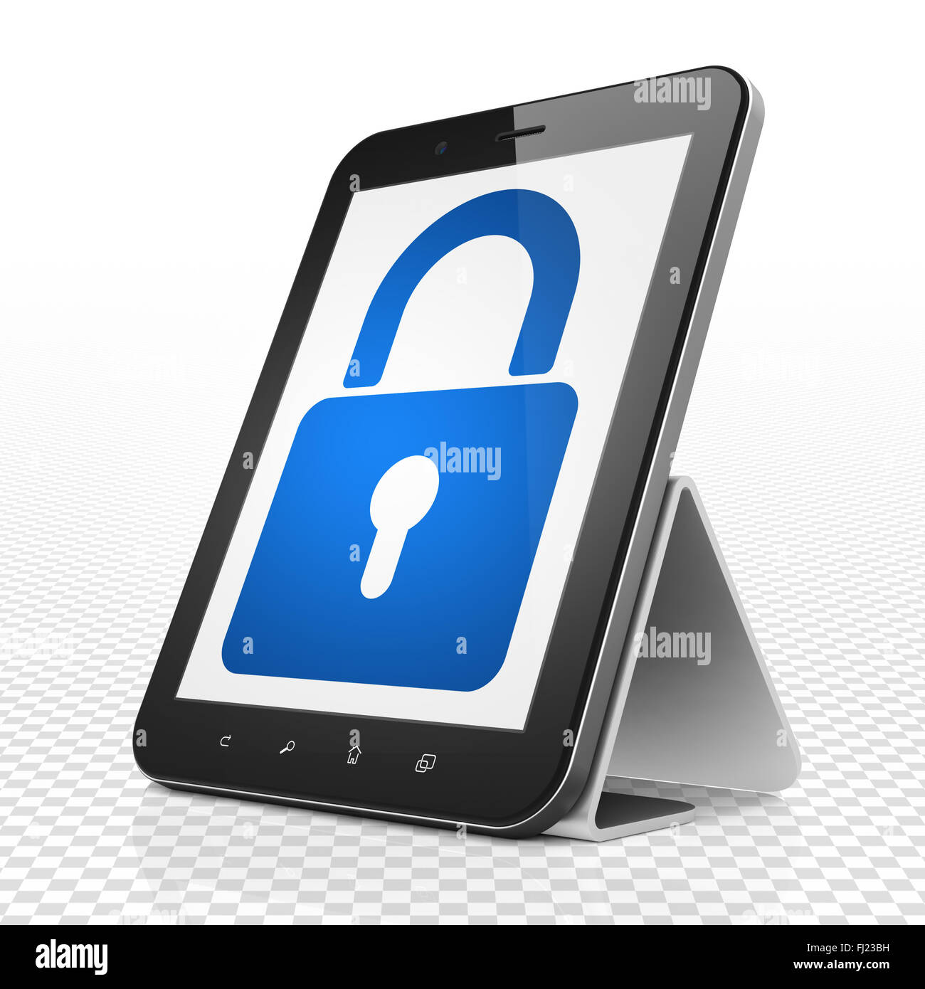 Square closed padlock icon hi-res stock photography and images - Alamy