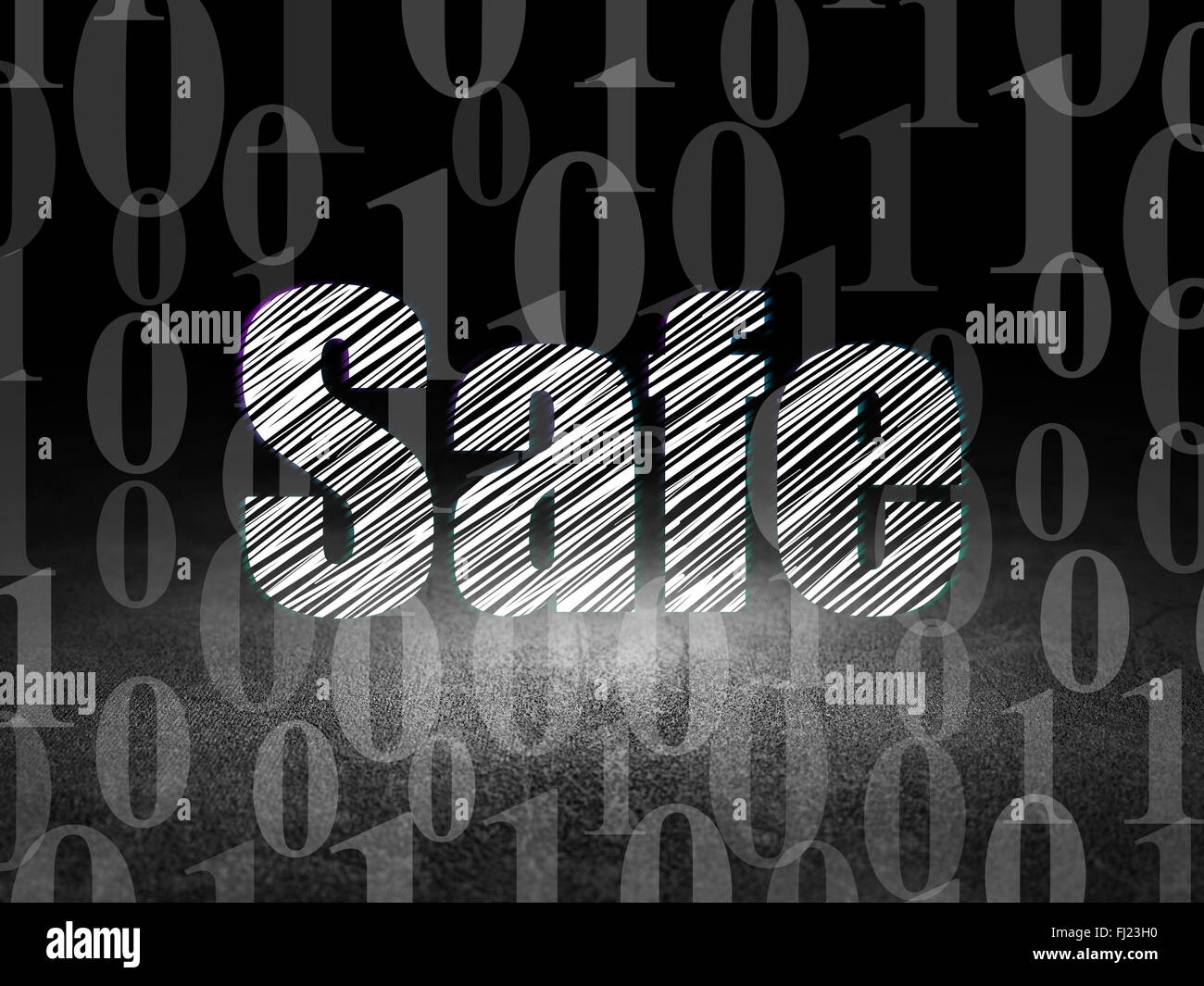 Privacy concept: Safe in grunge dark room Stock Photo - Alamy