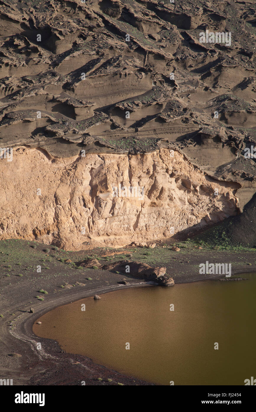 Geology and beaches of Lanzarote in the Canary Islands, Spain Stock ...
