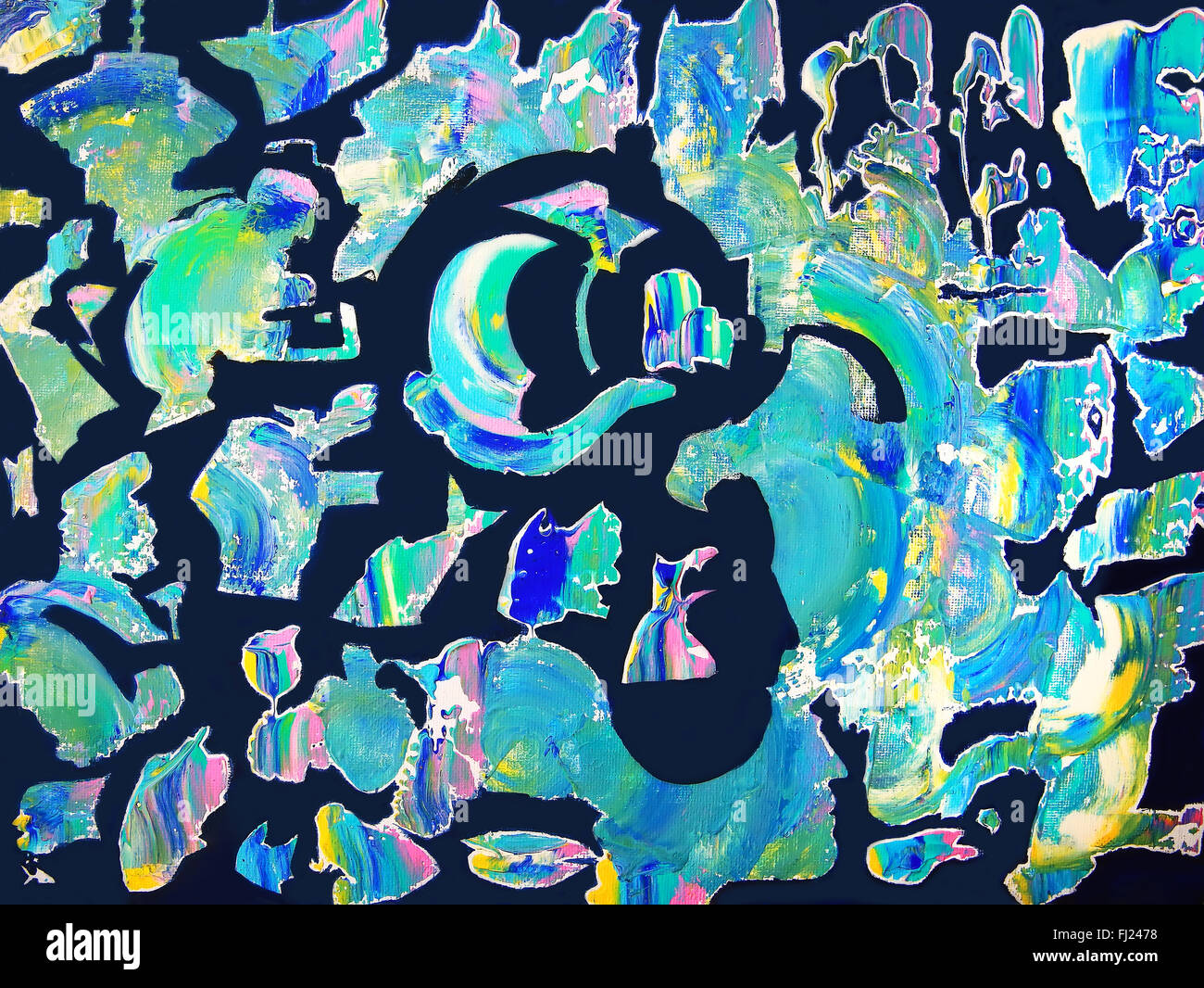 Abstract human face painting hi-res stock photography and images - Alamy