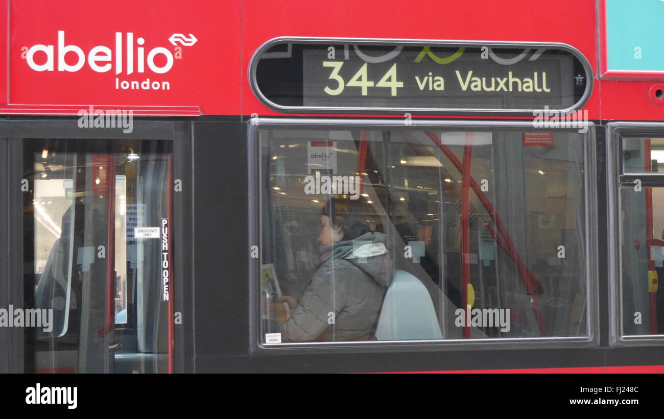 Abellio London bus , Central London, during the morning rush hour Stock ...