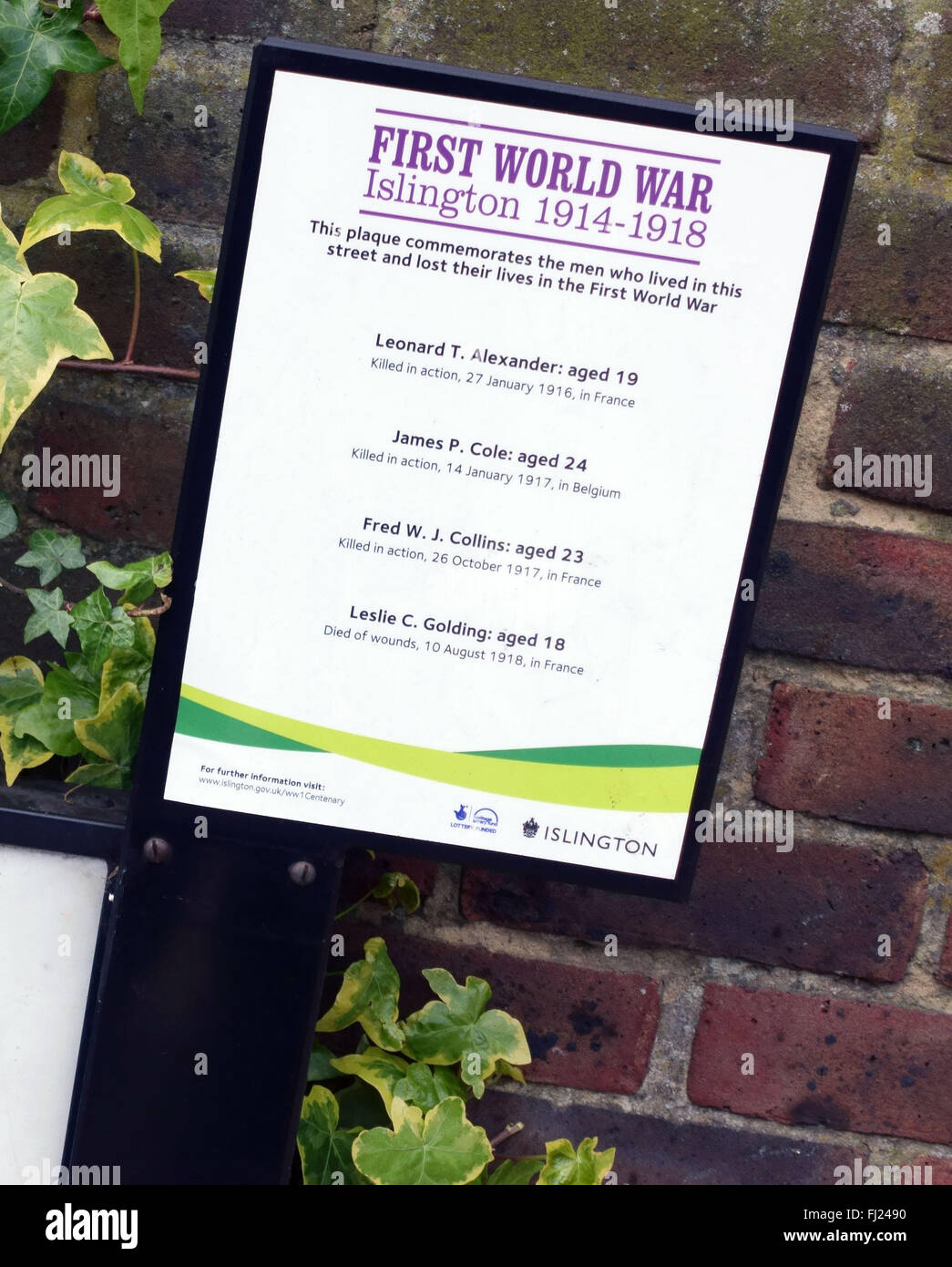 First world war centenary hi-res stock photography and images - Alamy