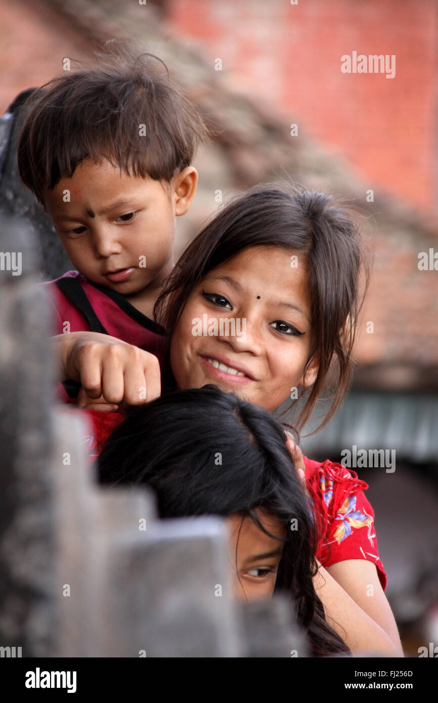 Portrait of Nepali people Stock Photo - Alamy
