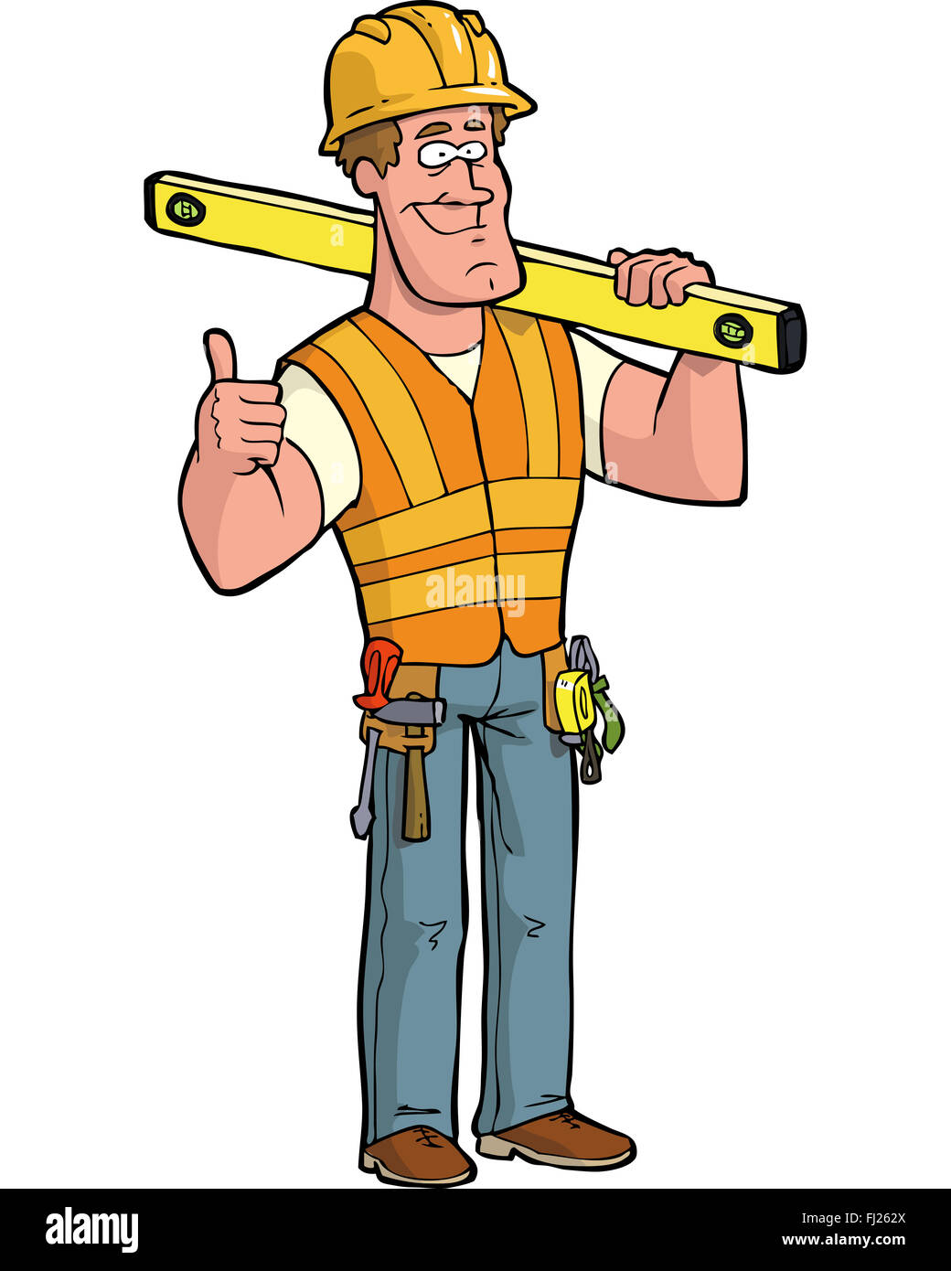 Cartoon Builder Worker Man Stock Photos & Cartoon Builder Worker Man ...