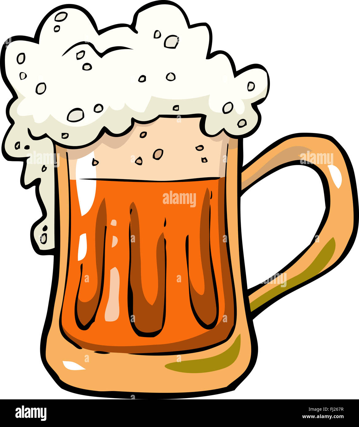 Beer Mug Cartoon Foam Stock Photos & Beer Mug Cartoon Foam Stock Images ...
