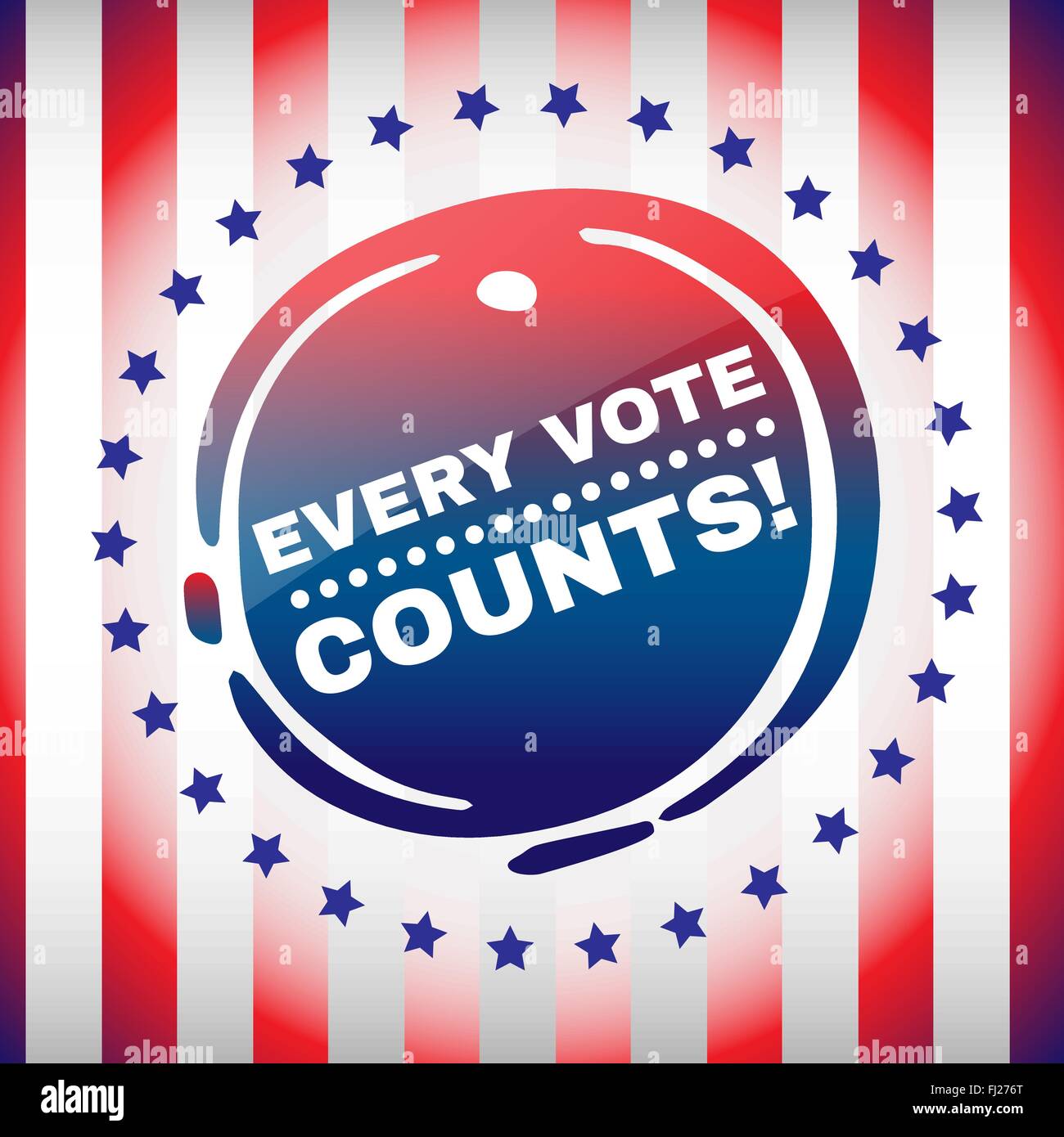 Election Day Campaign Ad Flyer. Every Vote Counts Social Promotion ...