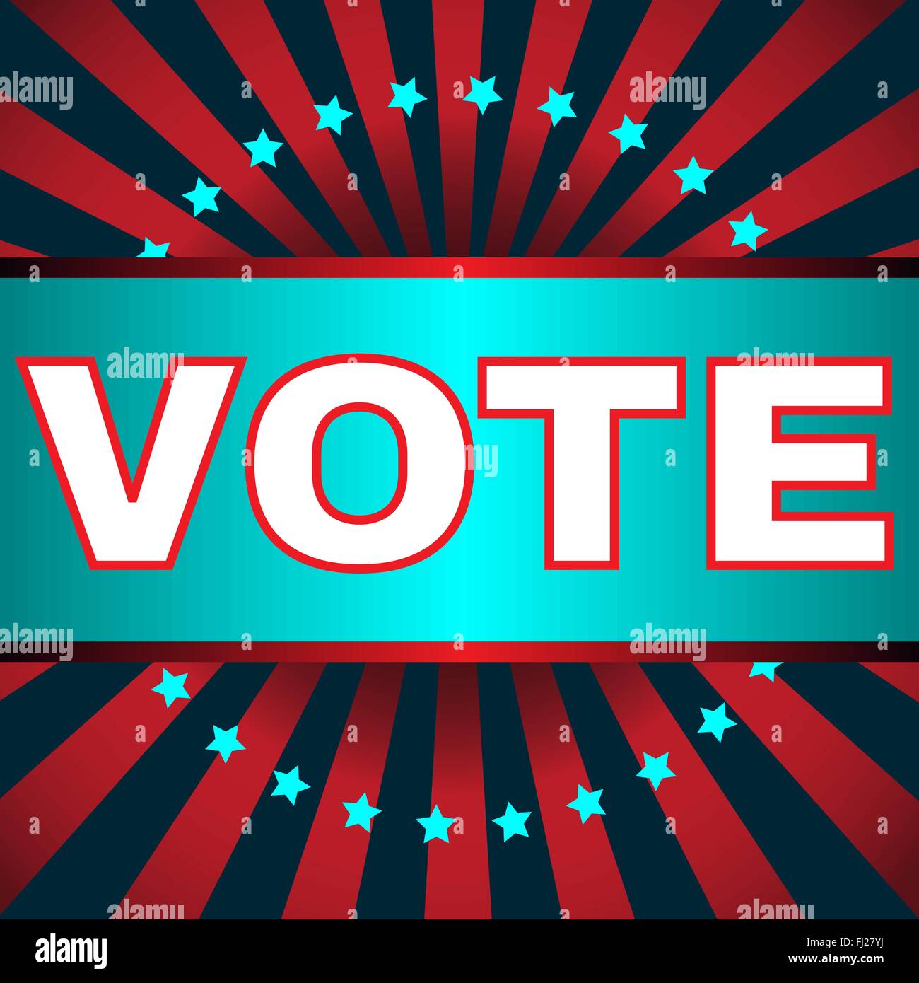 Election Day Campaign Ad Flyer. Social Promotion Banner. Presidential ...