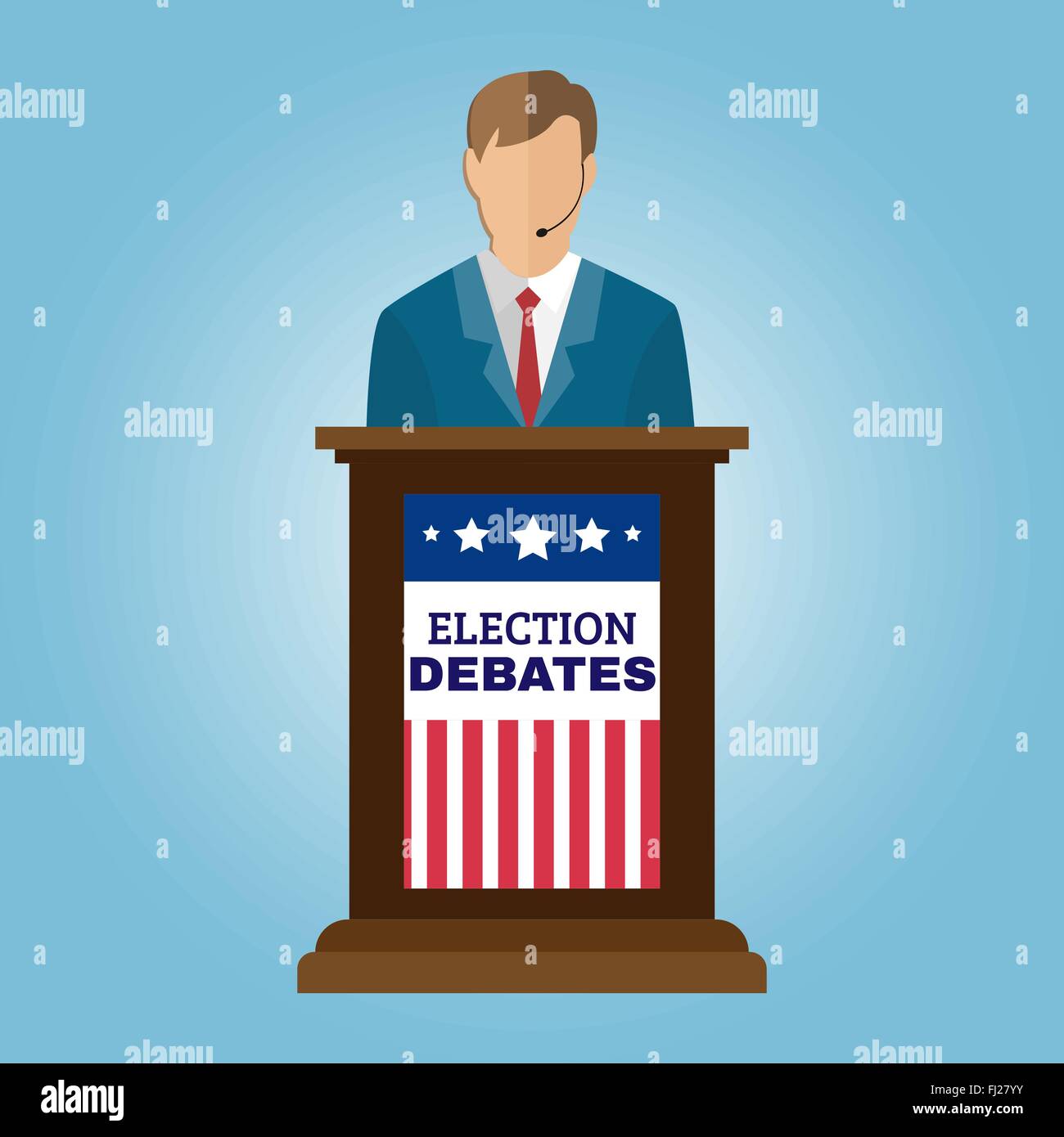 Presidential campaign ad Stock Vector Images - Alamy