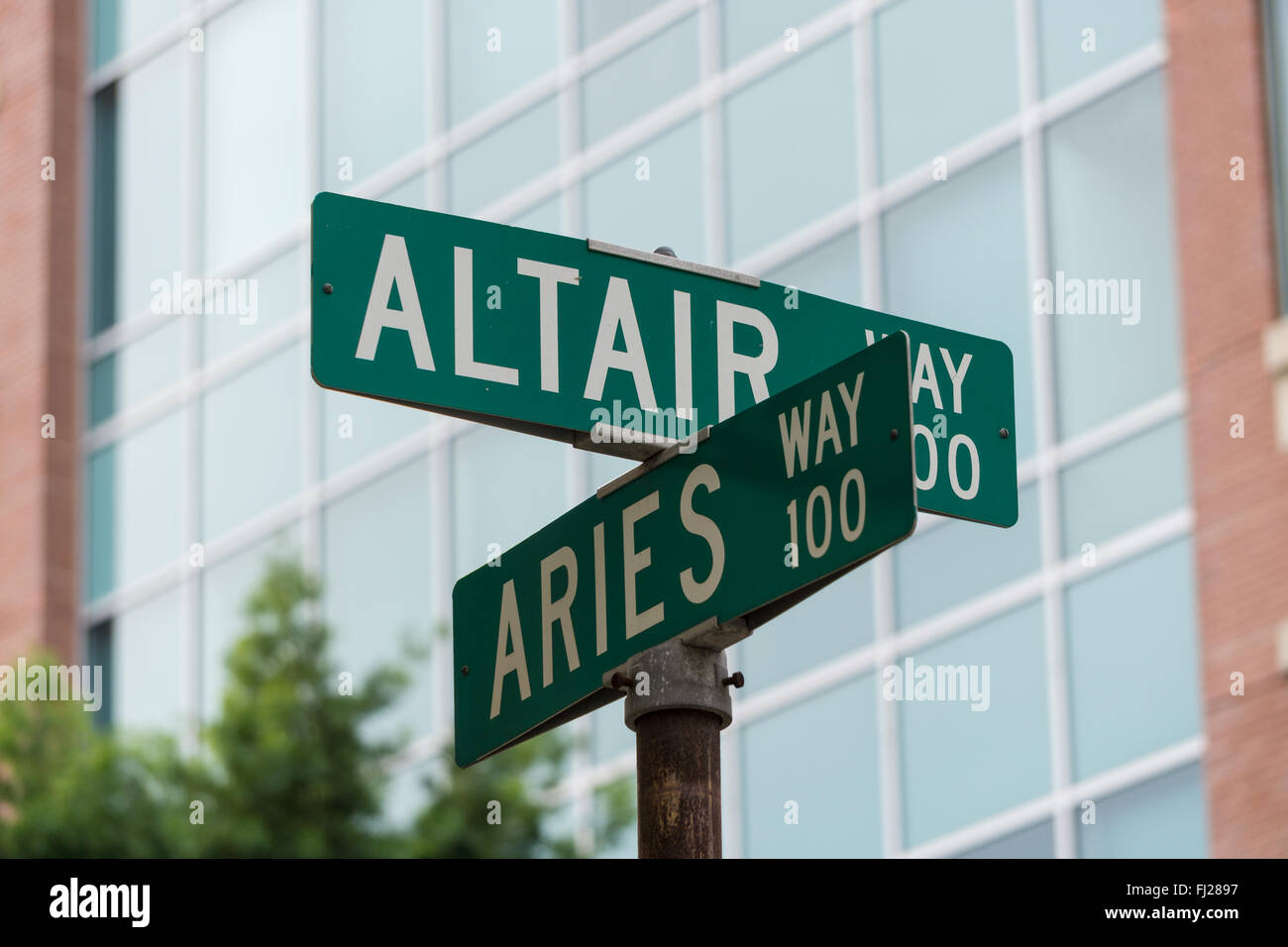 Altair Way Sign Stock Photo - Alamy