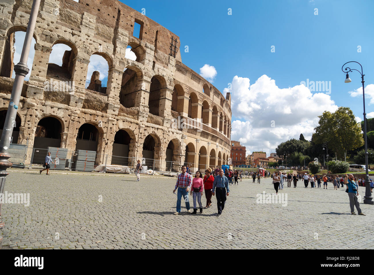 ROME, ITALY - SEPTEMBER 24, 2015 : View of ancient amphitheater of ...