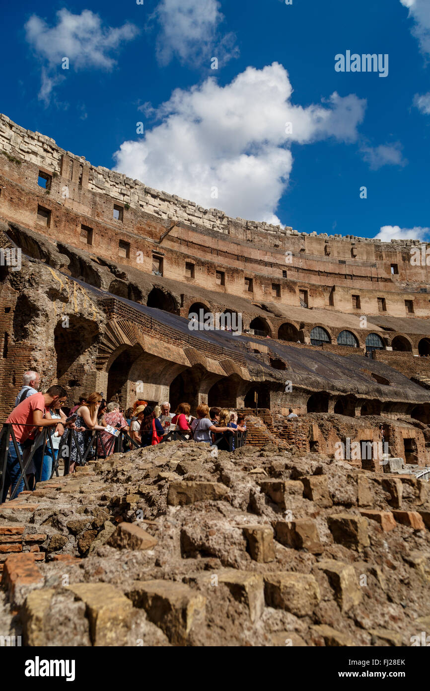 ROME, ITALY - SEPTEMBER 24, 2015 : Detailed inside view of ancient ...