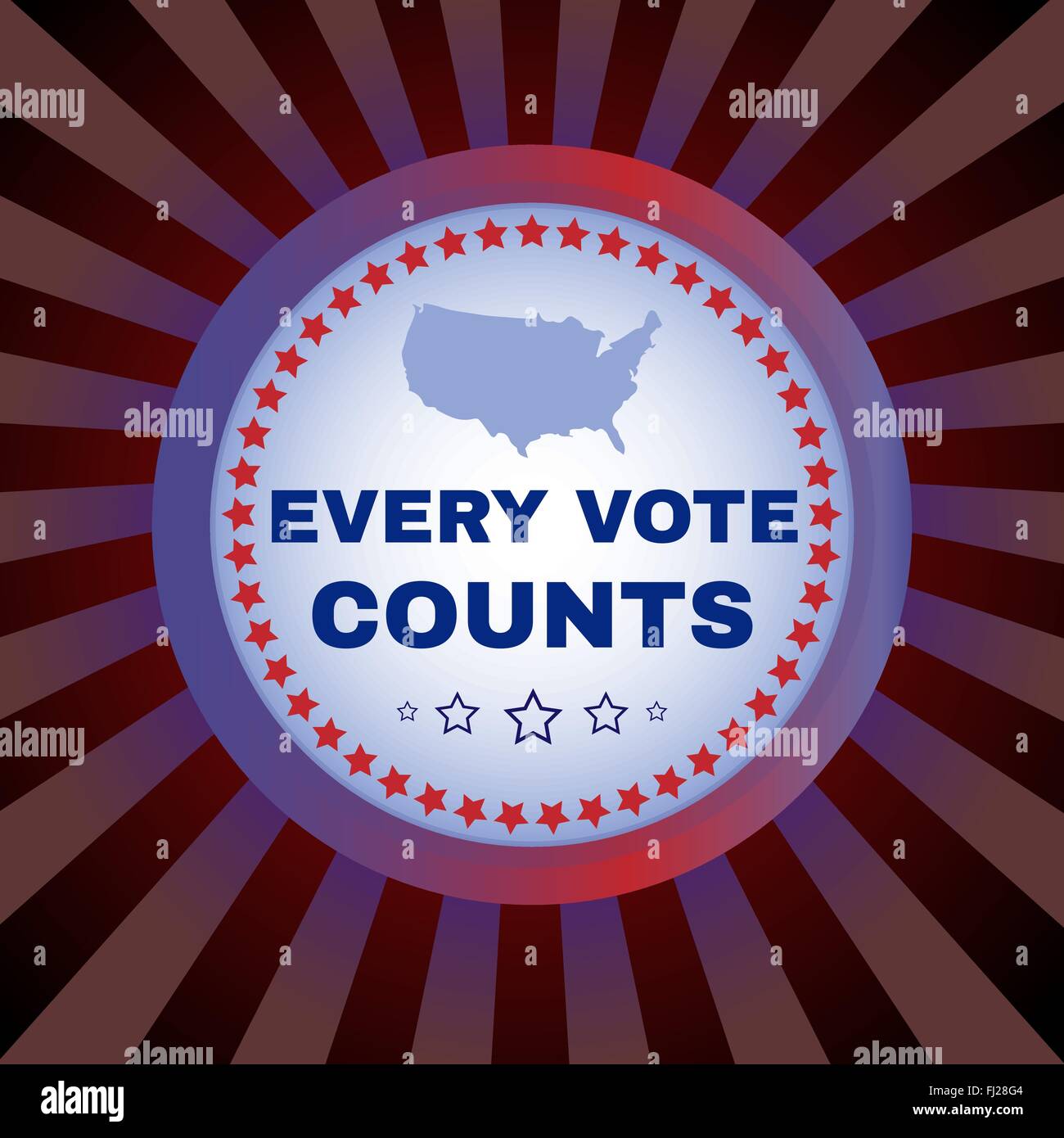 Election Day Campaign Ad Flyer. Every Vote Counts Social Promotion ...