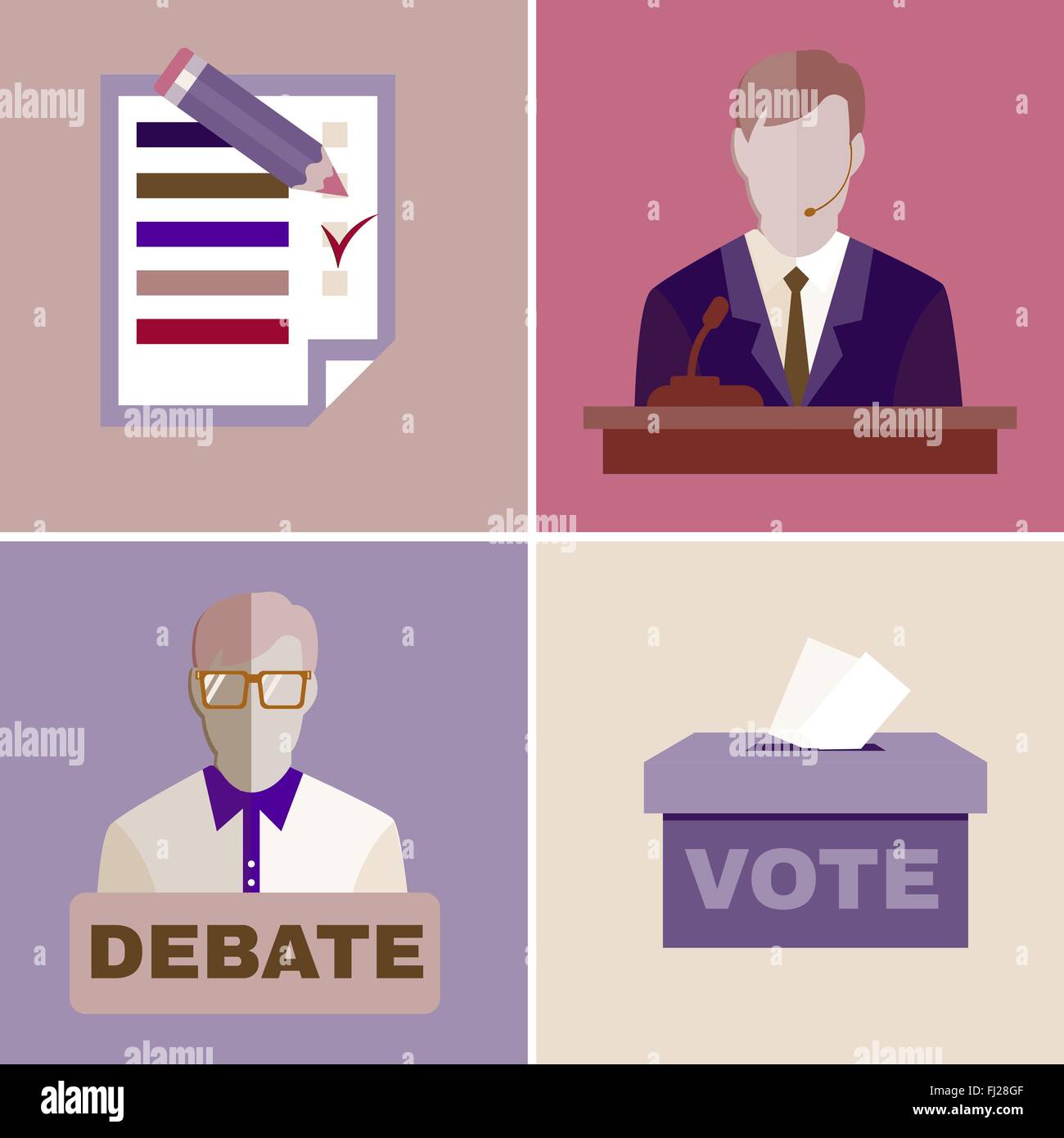 Elections Campaign. Candidates Debates. Template for Flyer or Banner ...