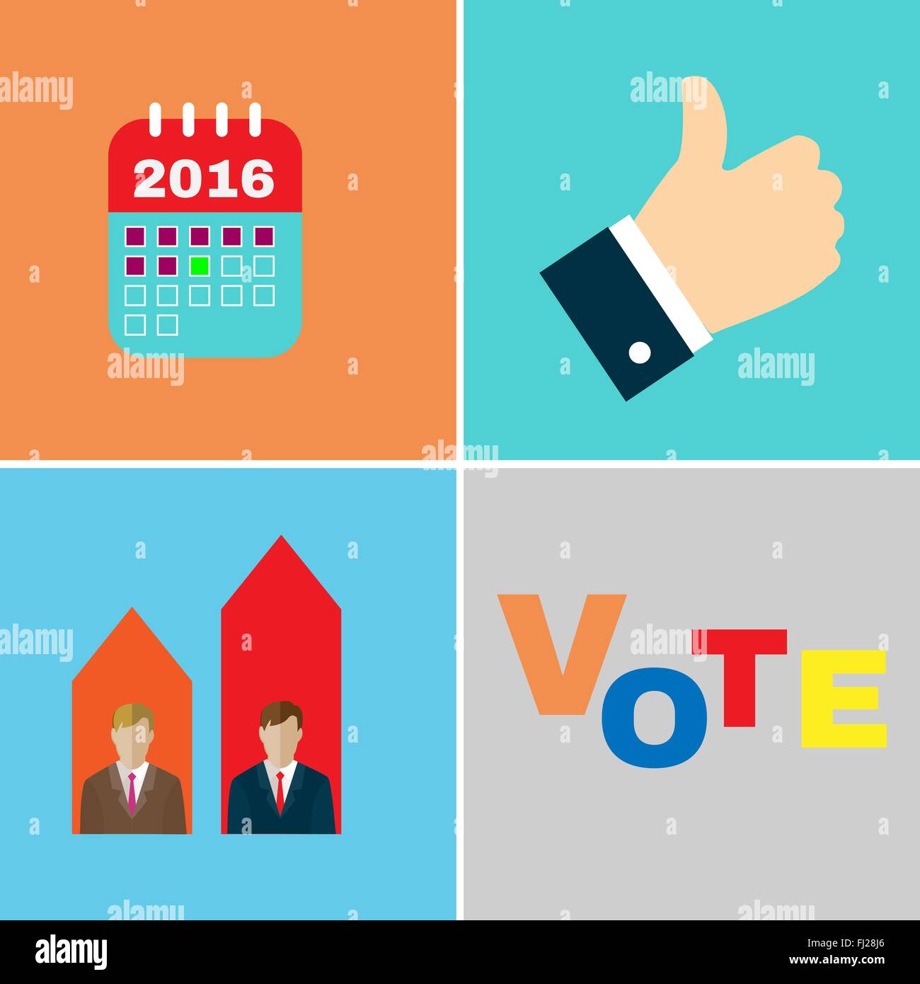 Elections Campaign icon set. Candidates Debates. Election Day Calendar ...