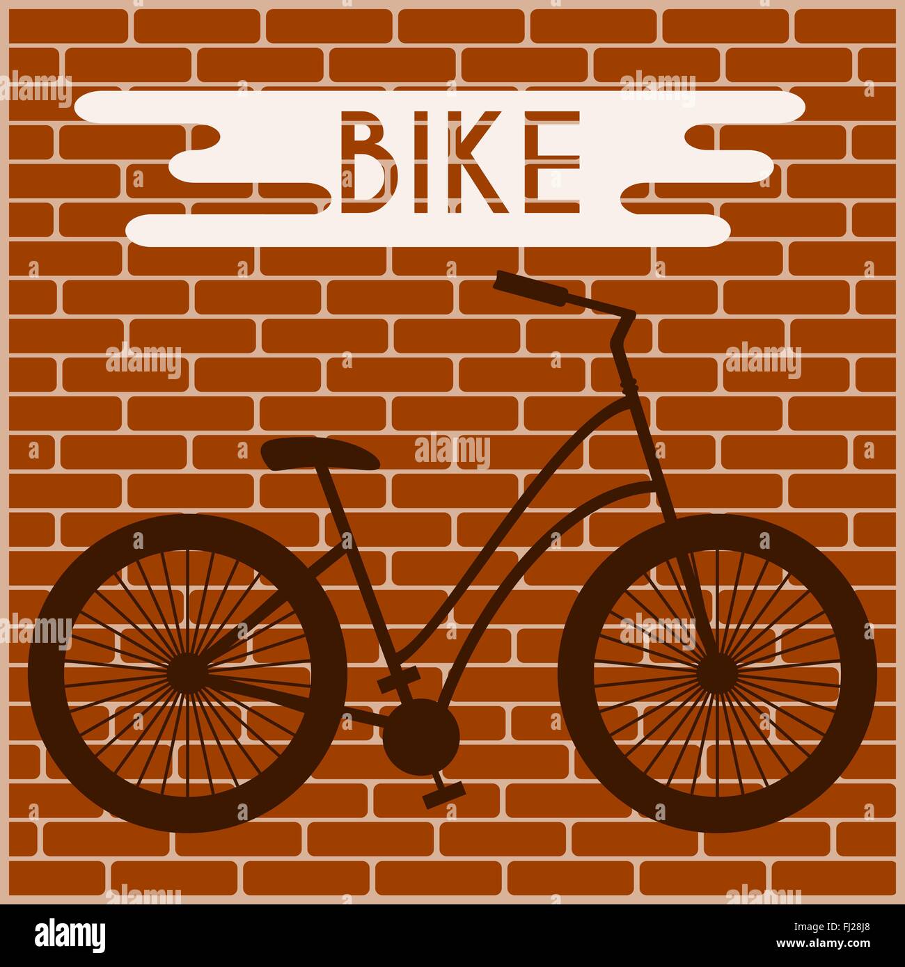 Against white brick wall Stock Vector Images - Alamy