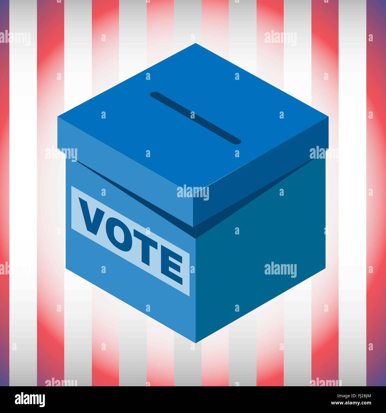 Election Day Campaign Ad Flyer. Vote box Social Promotion Banner ...