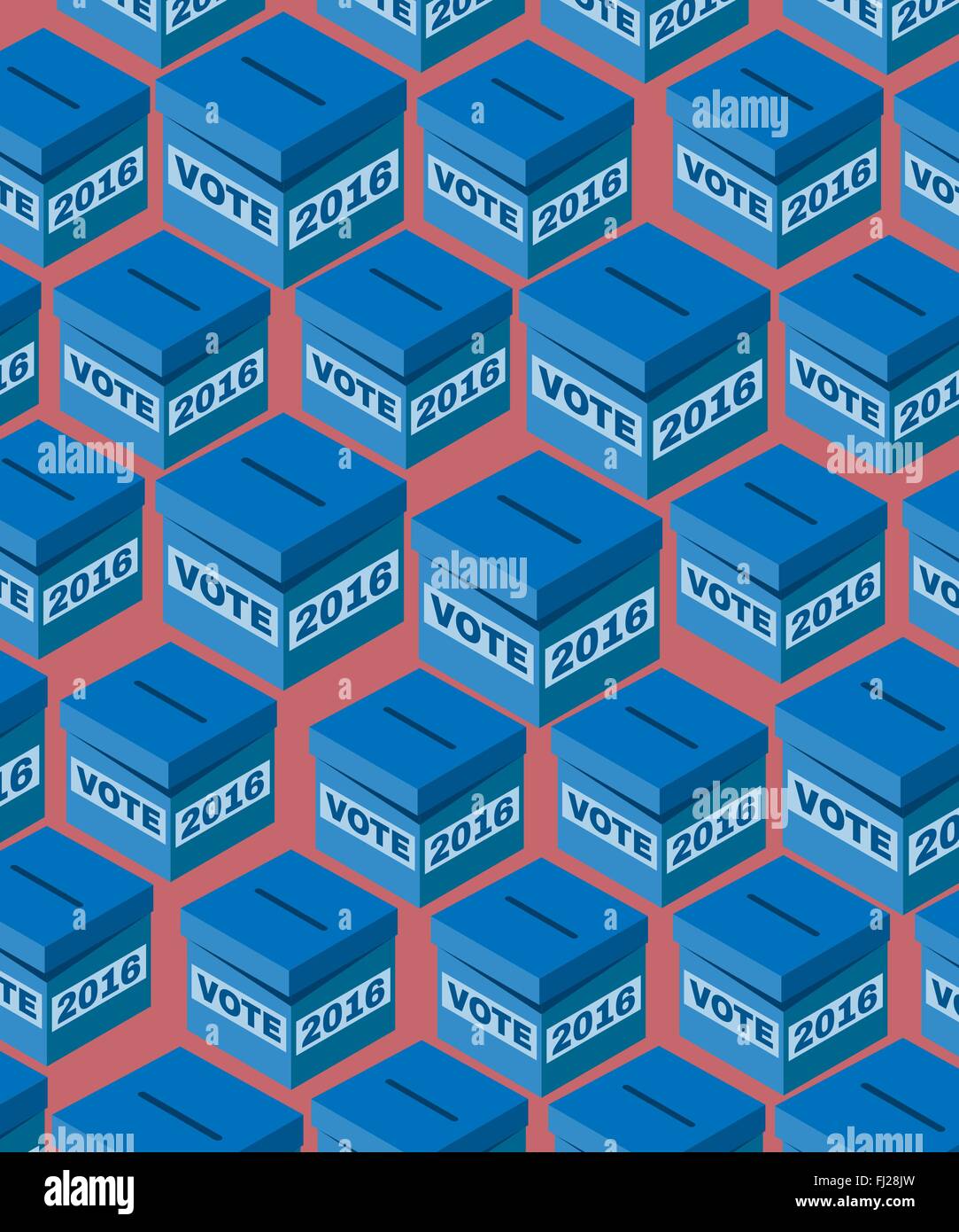 Election Day Campaign Ad Flyer. Vote 2016 box Social Promotion Banner ...