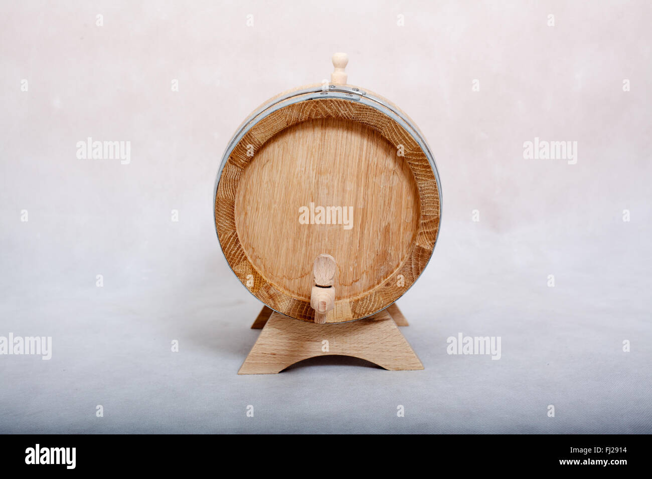 A barrel of alcohol on a white background Stock Photo - Alamy