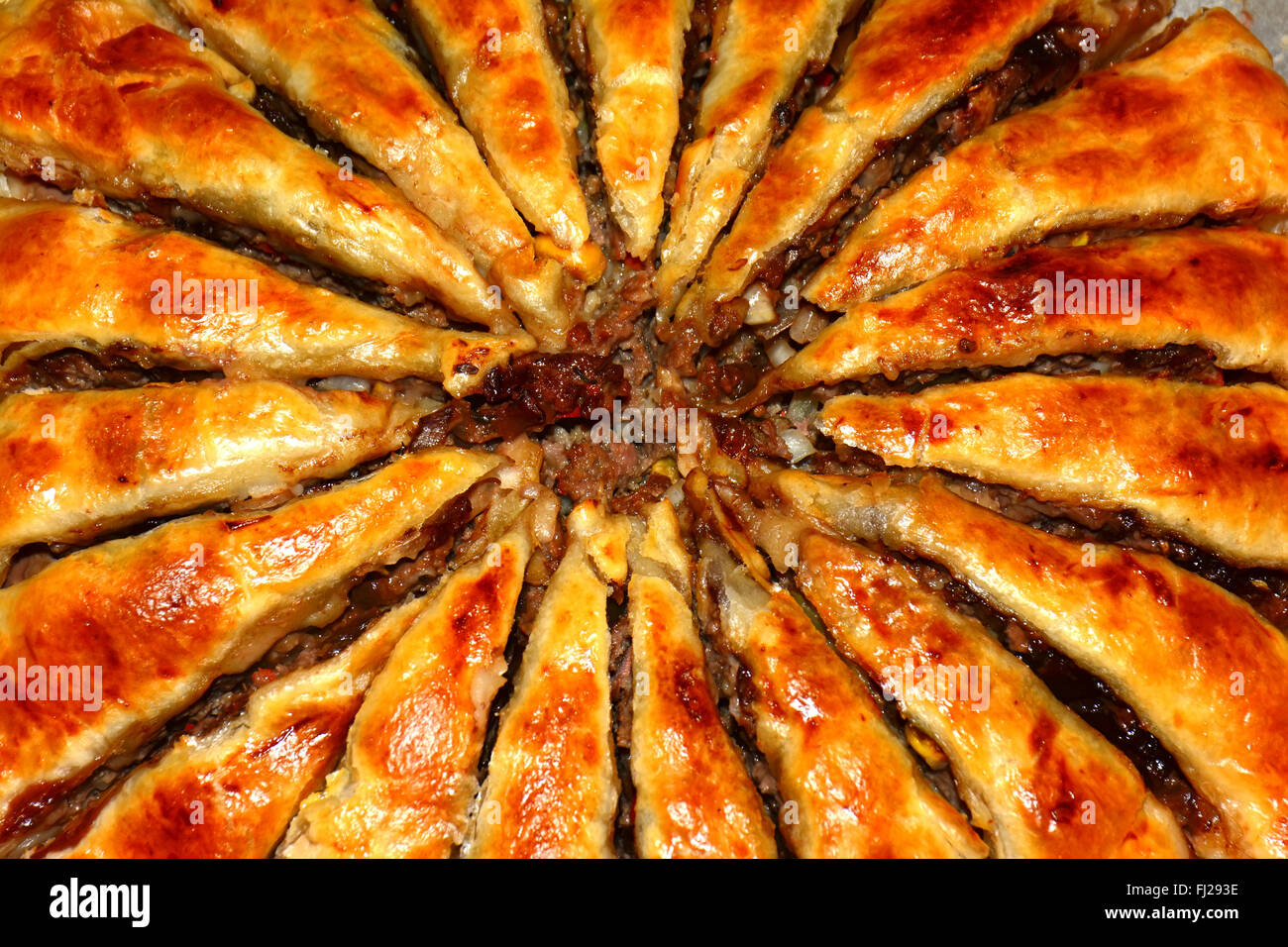 Ground meat pie Stock Photo - Alamy