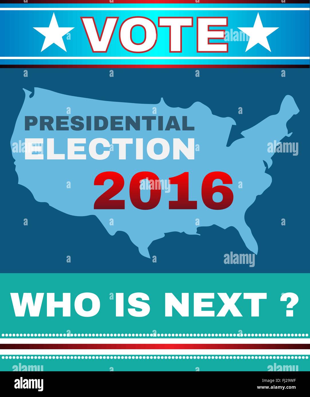 Election Day Campaign Ad Flyer. Presidential Election 2016. Who is Next ...