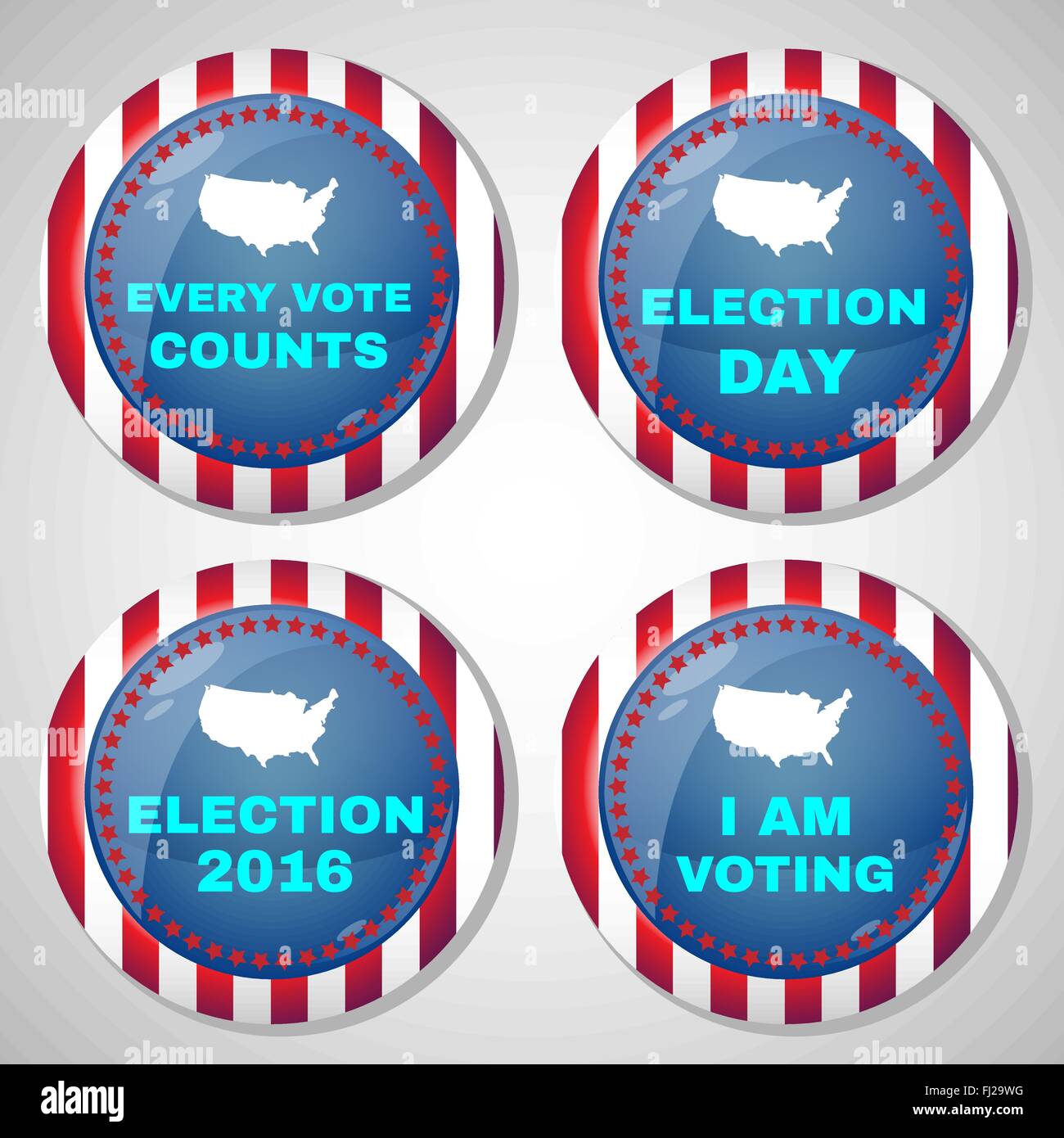 Election Day Campaign Ad Flyer. Every Vote Counts Social Promotion ...