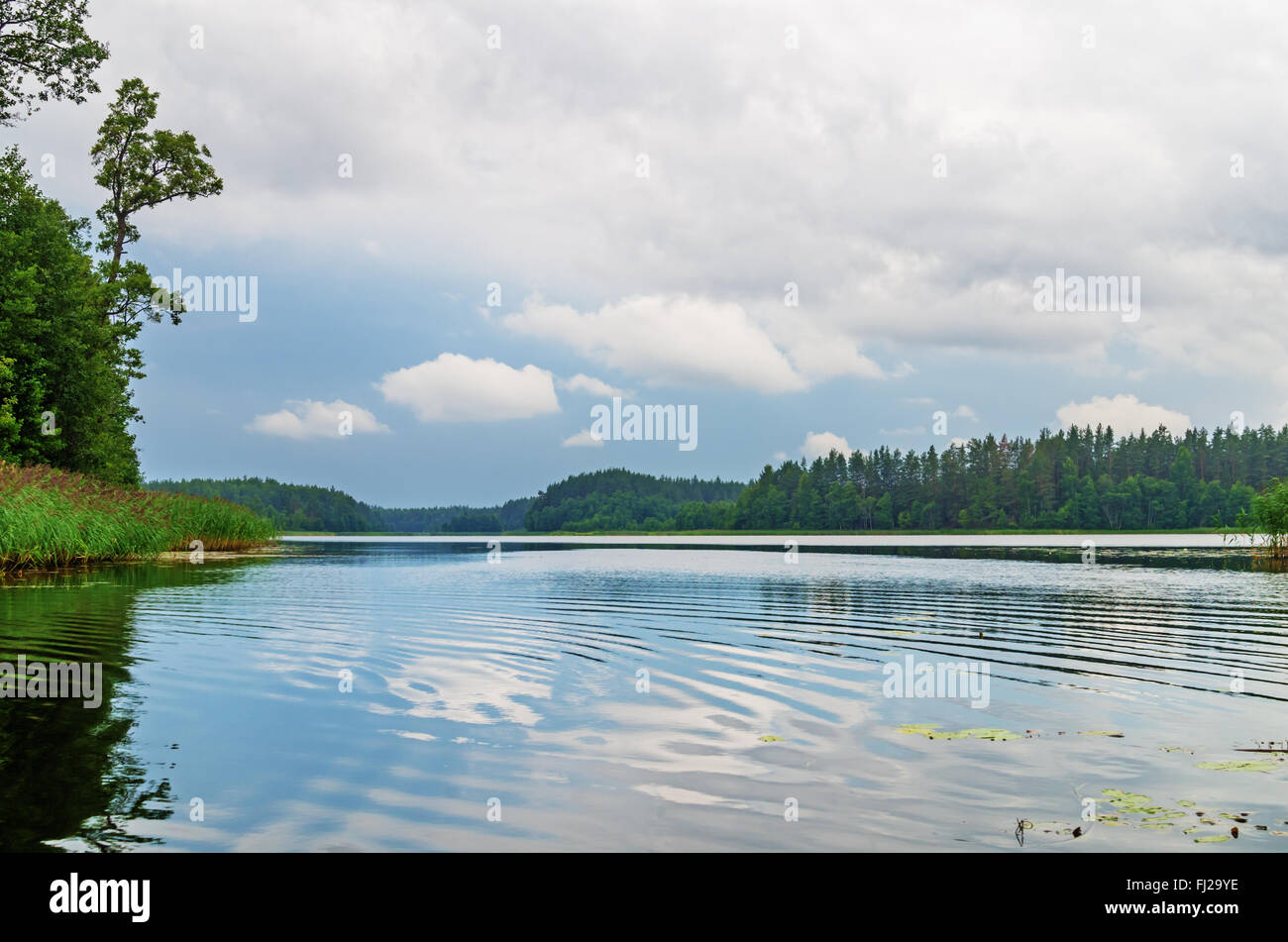 Clouds over lake Stock Photo - Alamy