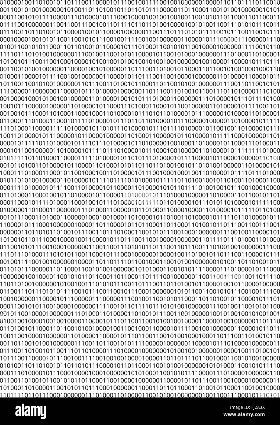 Machine Binary Code White A4 Stock Vector Images Alamy