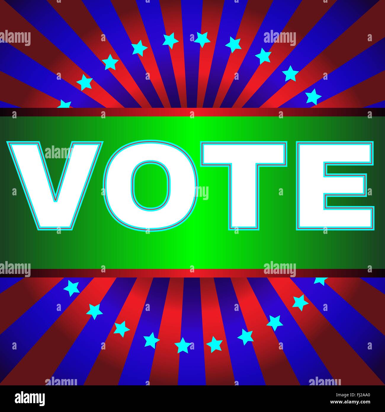 Election Day Campaign Ad Flyer. Social Promotion Banner. Presidential ...