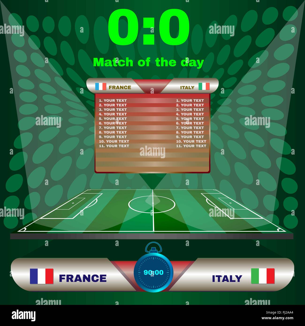 Football statistics Stock Vector Images - Alamy
