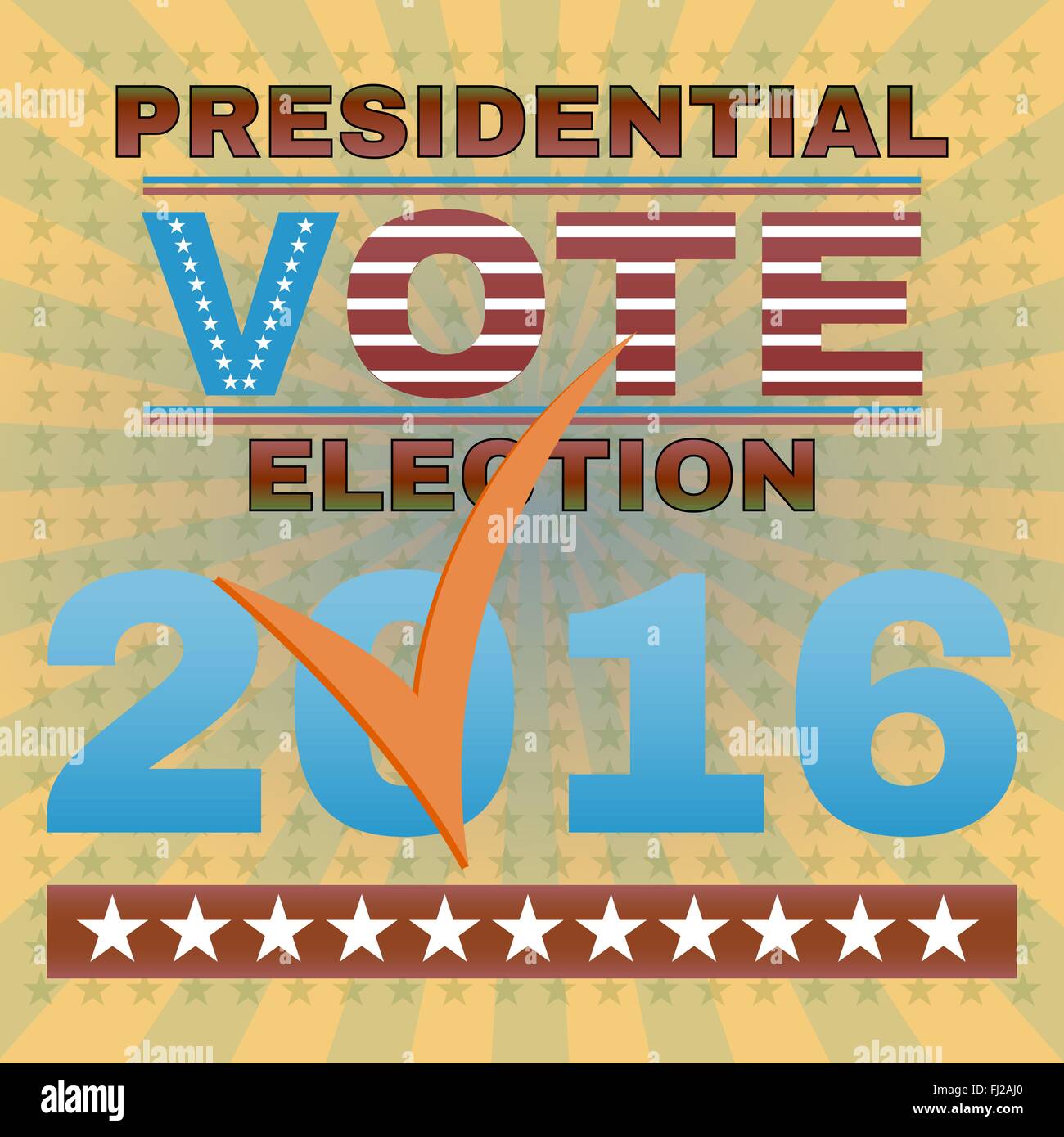 Election Day Campaign Ad Flyer. Social Promotion Banner. Presidential ...