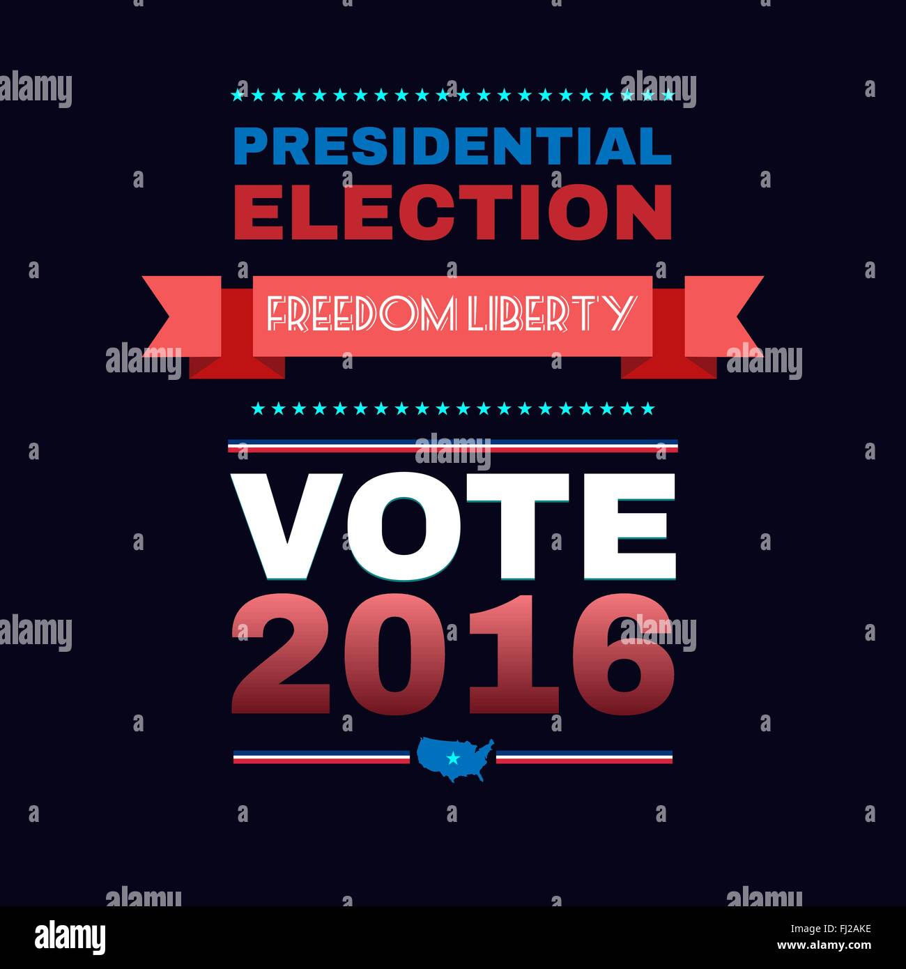 Election Day Campaign Ad Flyer. Freedom Liberty Social Promotion Banner ...