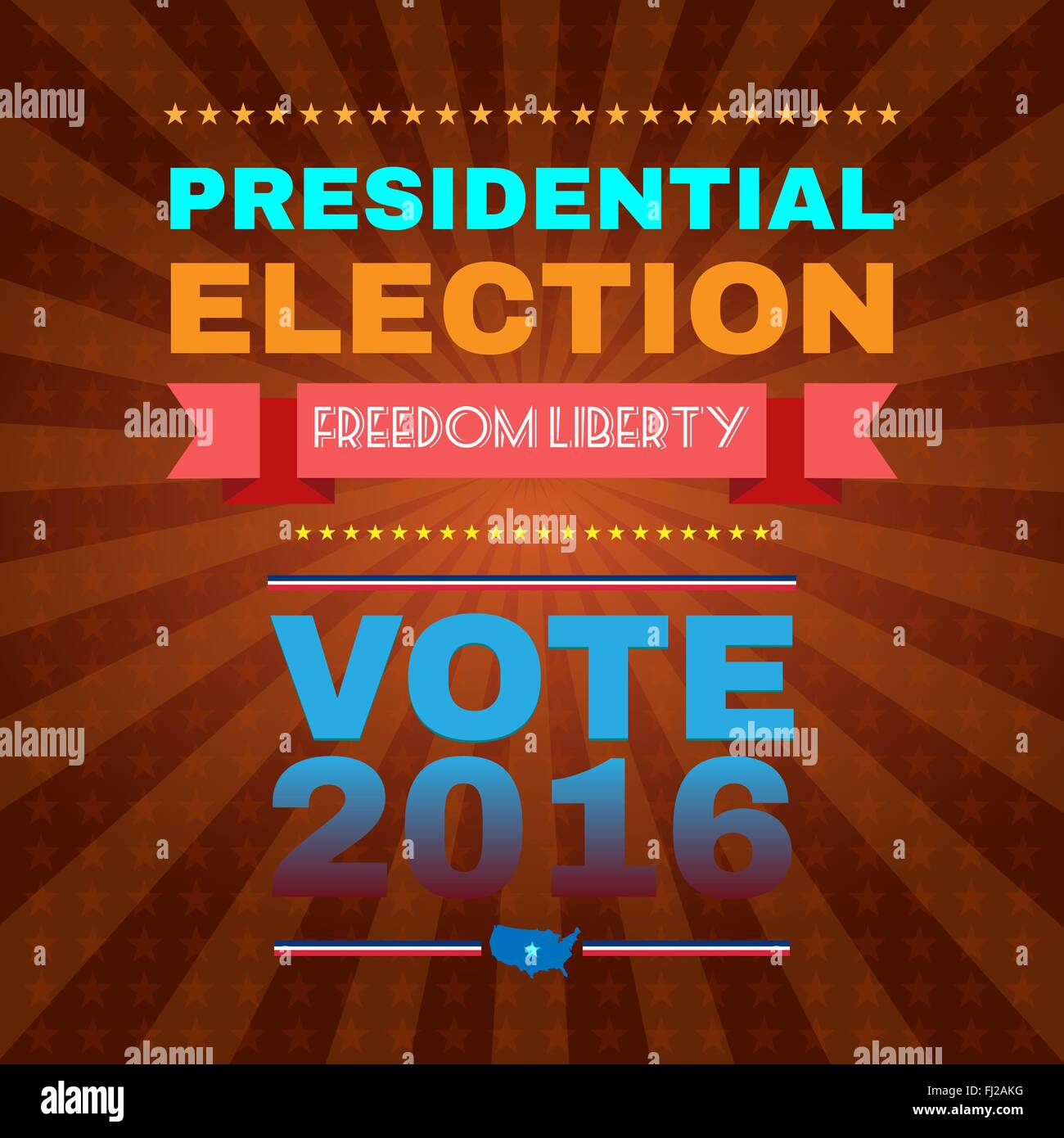 Election Day Campaign Ad Flyer. Freedom Liberty Social Promotion Banner ...