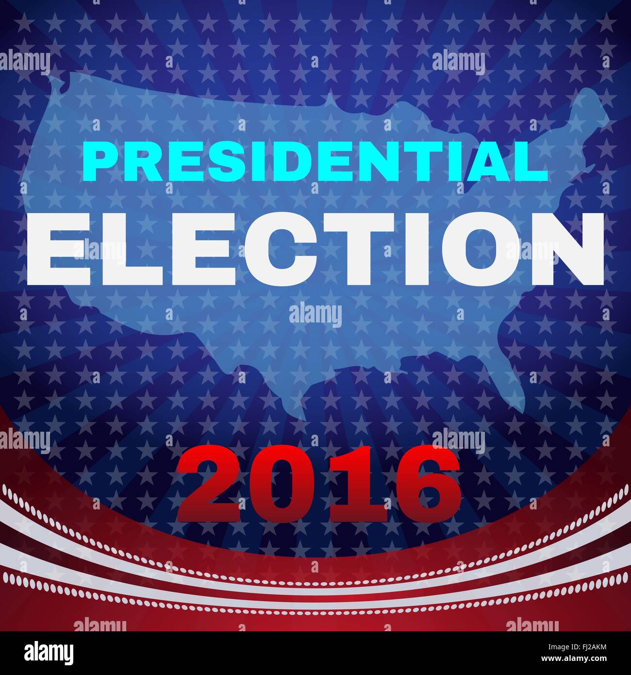 Election Day Campaign Ad Flyer. Social Promotion Banner. Presidential ...