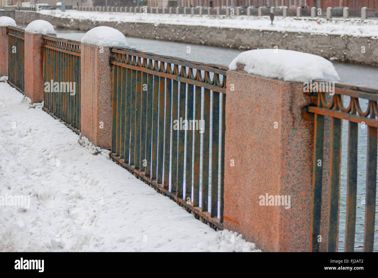 Embankment fence hi-res stock photography and images - Alamy
