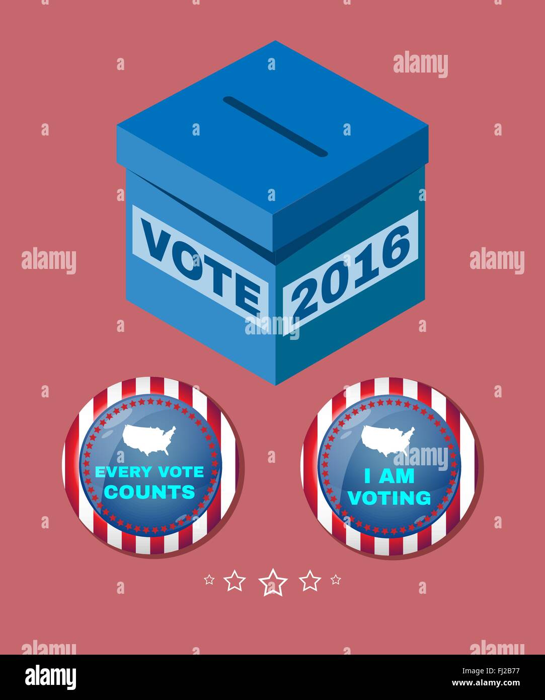 Presidential Election Day 2016 Campaign Ad Flyer. Every Vote Counts ...