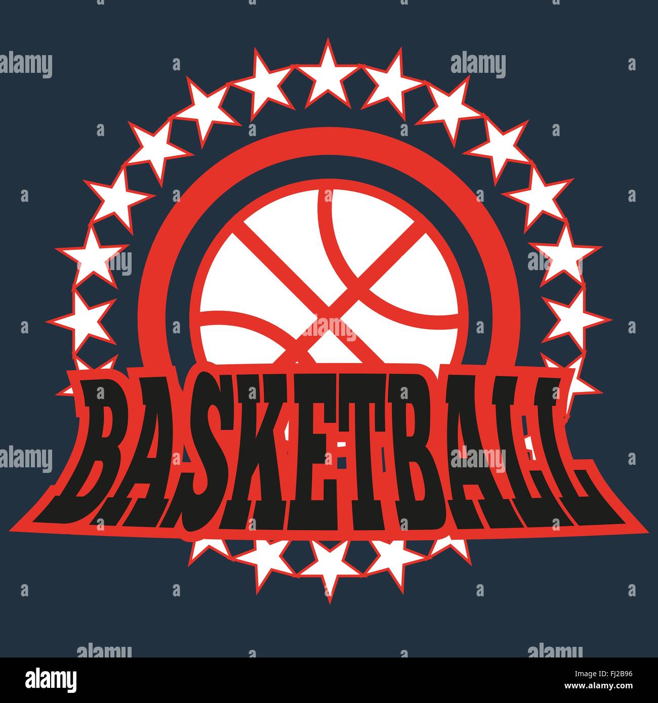 Basketball Medal Badge Template Object. Ball used for playing a ...