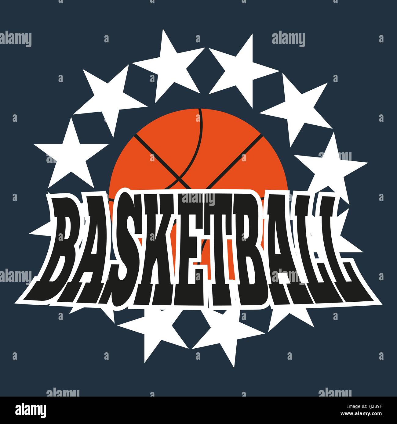 Basketball Medal Badge Template Object. Ball used for playing a ...