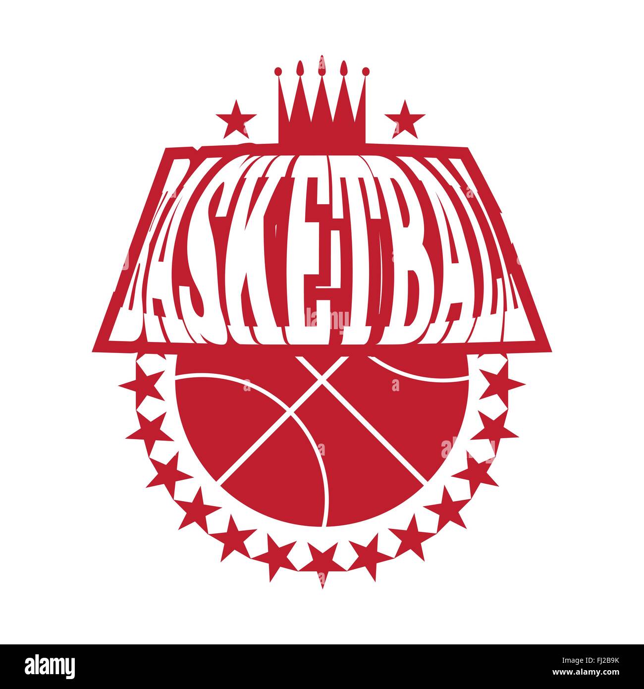 Basketball Medal Badge Template Object. Ball used for playing a ...