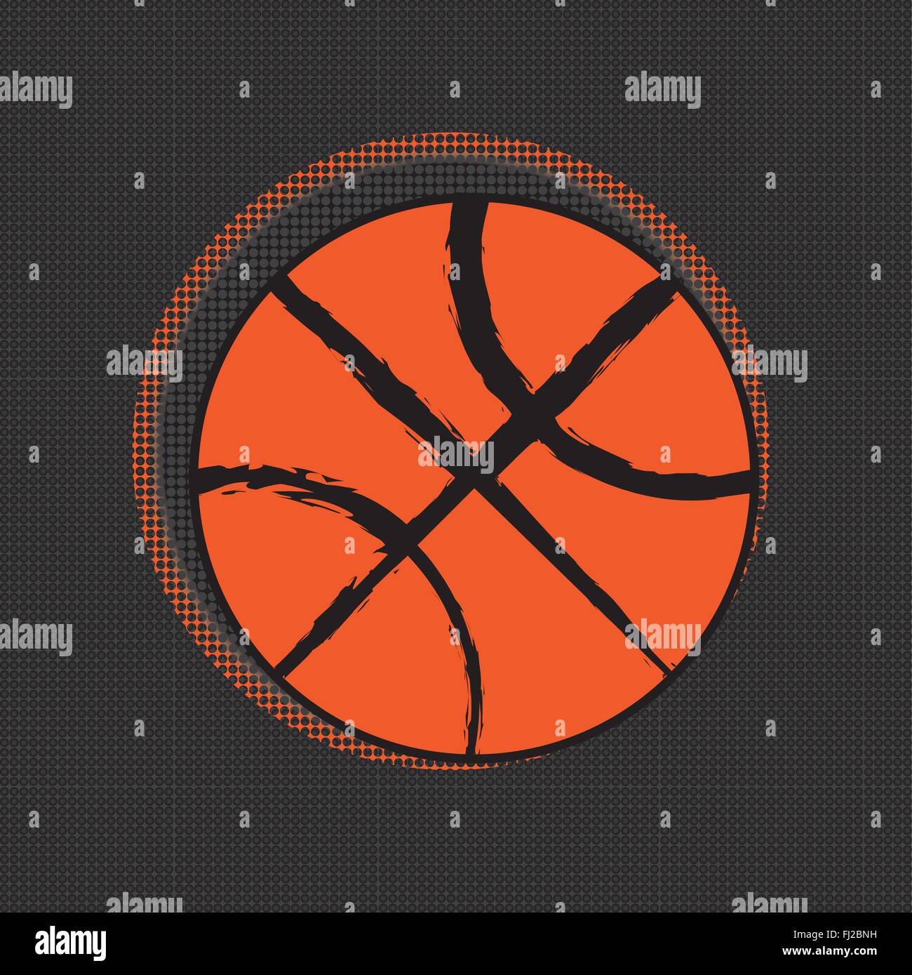 Basketball object. Ball used for playing a basketball game. Sports ...