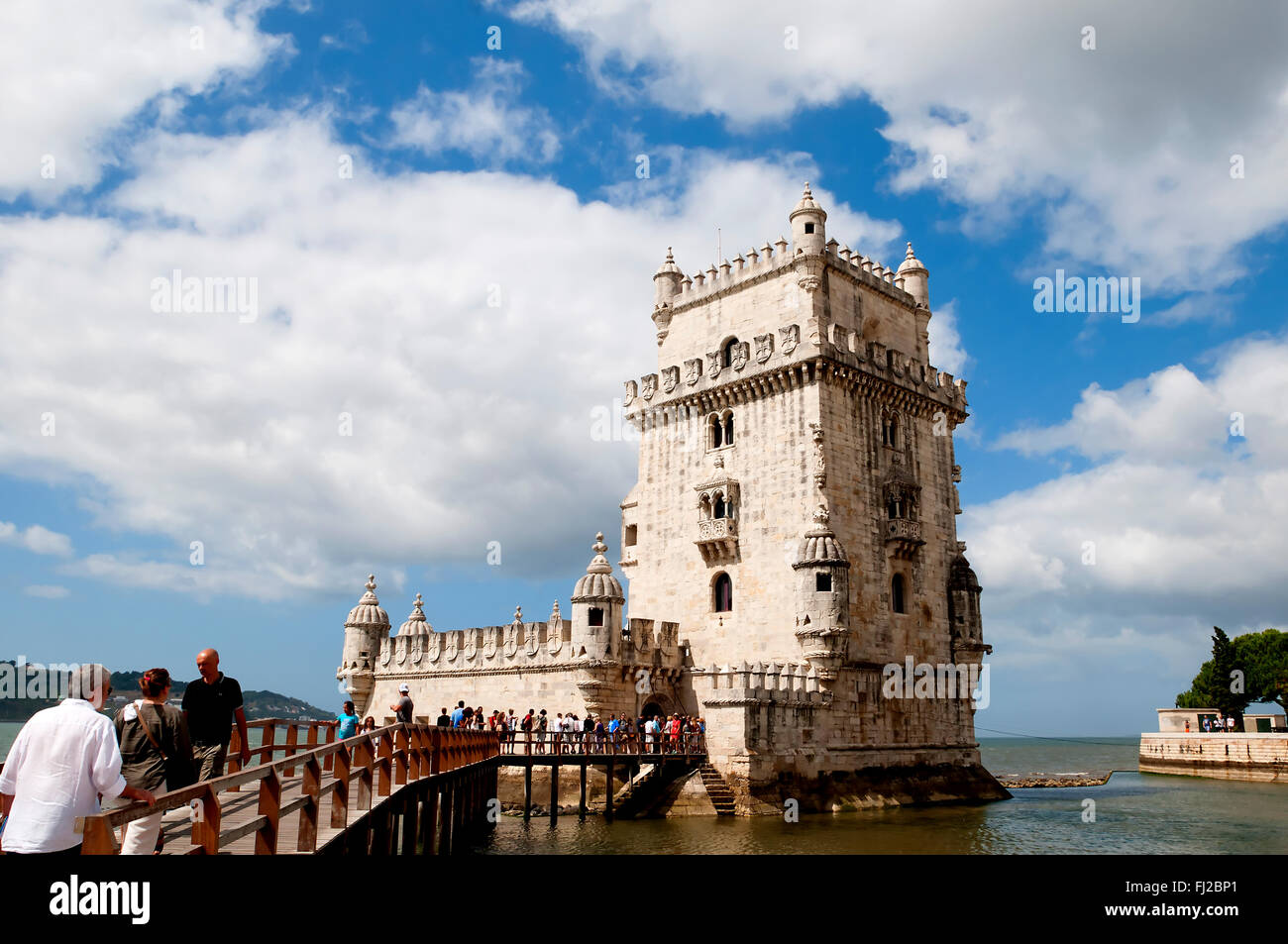 The Belém Tower,one of the most famous and visited landmarks in ...
