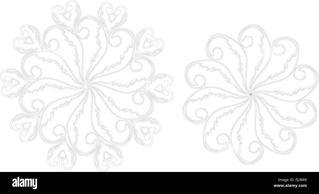Ornamental outline Black and White Stock Photos & Images - Alamy