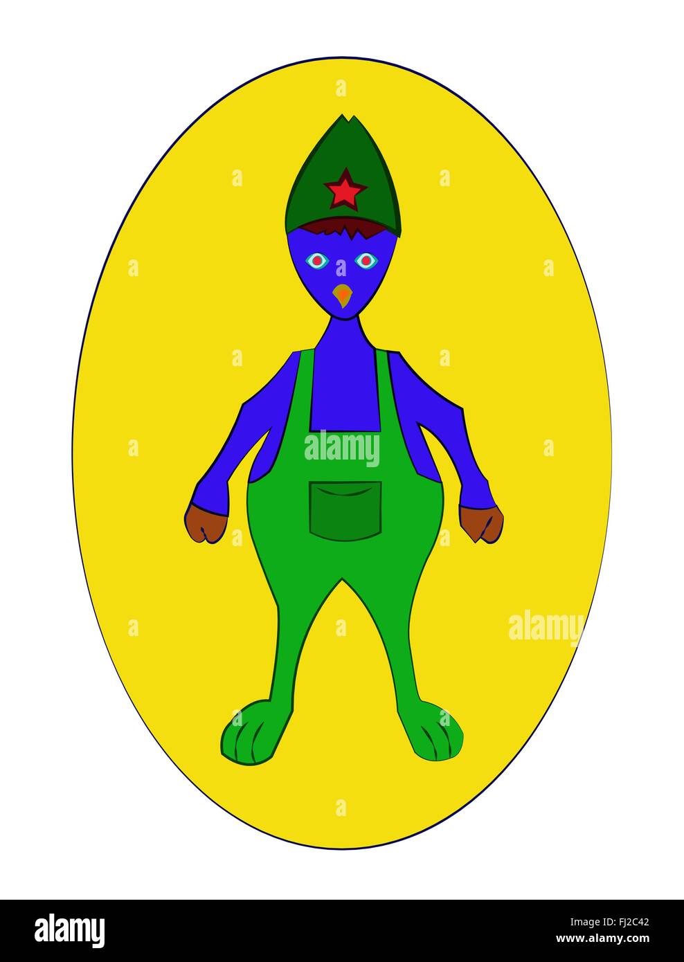 Fantasy Character Illustration. Imaginary Creature. Fantastic Beast ...