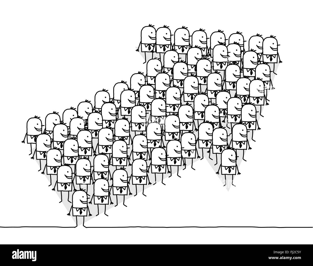 Cartoon perspective Black and White Stock Photos & Images - Alamy