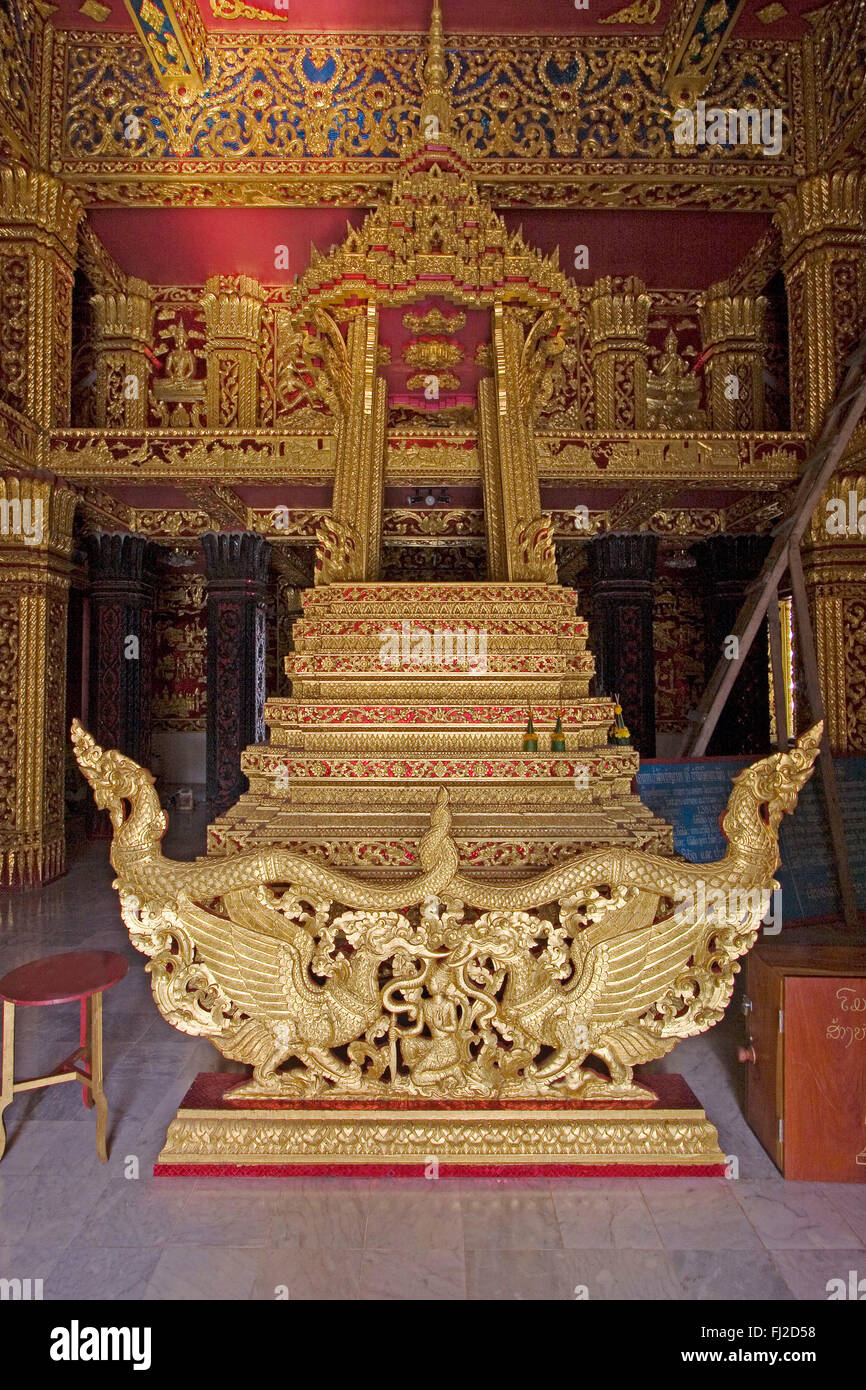 Sala Pha Bang was built in 2004 for to house a golden Buddha called the ...