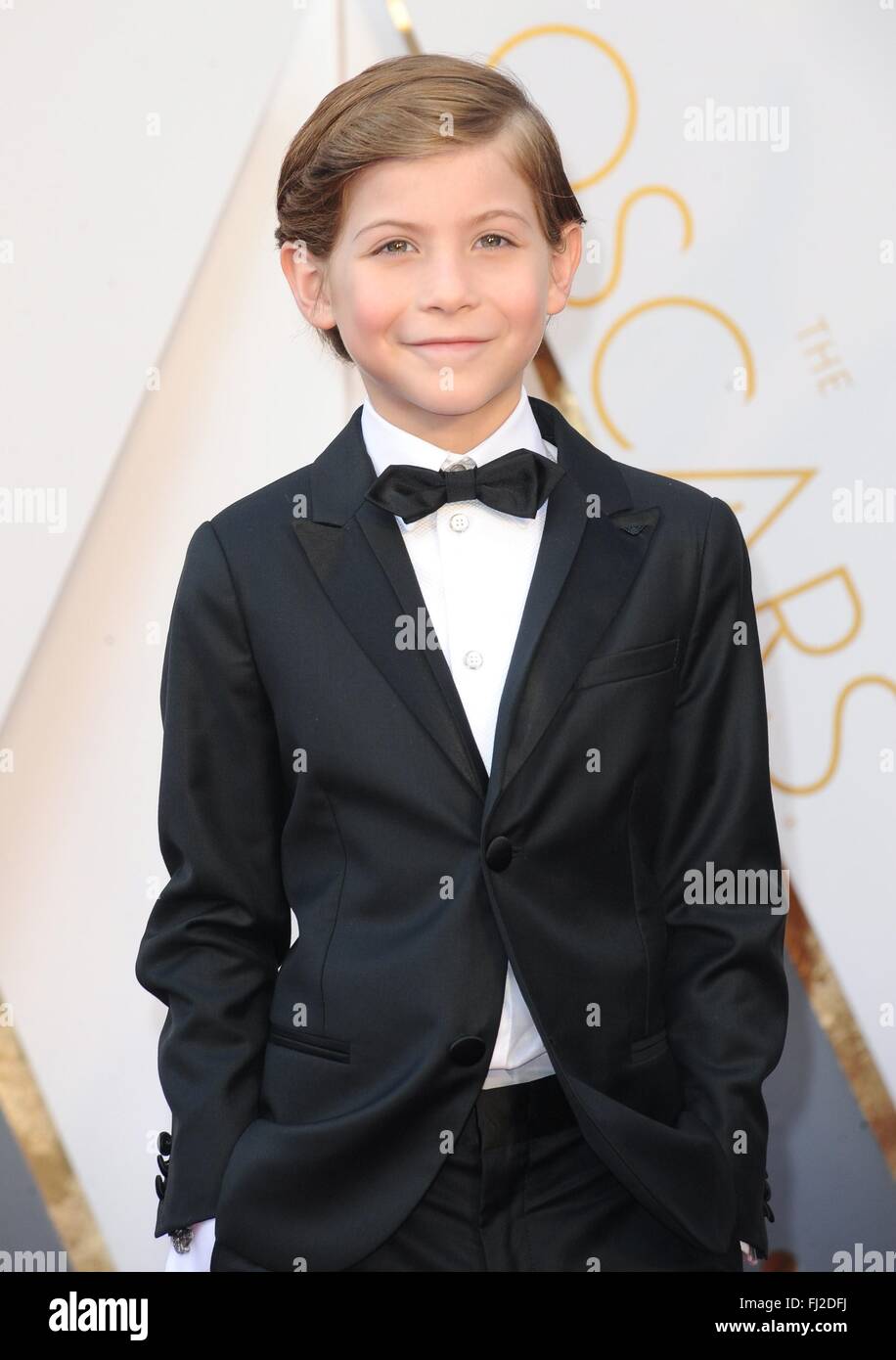 Los Angeles, CA, USA. 28th Feb, 2016. Jacob Tremblay at arrivals for ...