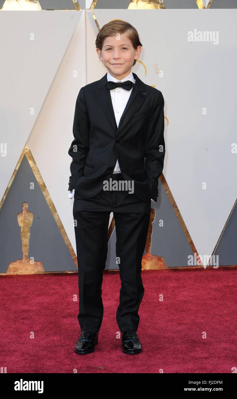 Los Angeles, CA, USA. 28th Feb, 2016. Jacob Tremblay at arrivals for ...